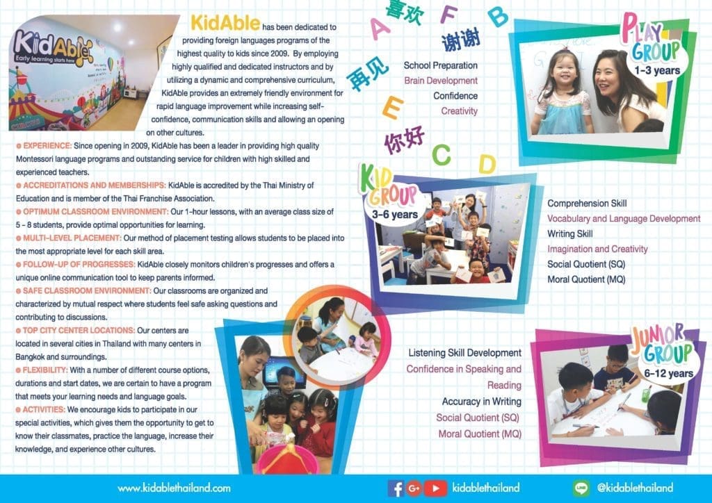 English & Chinese School for Kids -KidAble Language Programs